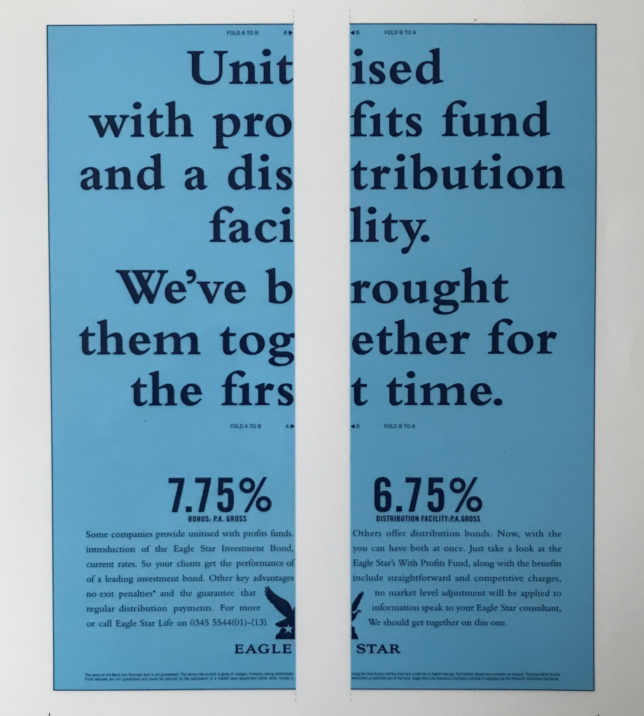 Eagle Star fold-across press ad | Ideaswise Copywriting